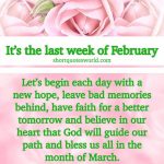 Let’s begin each day with hope