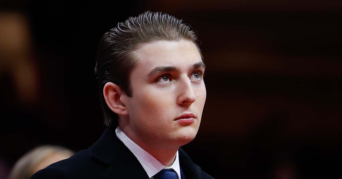 Barron Trump was seen sporting a $50,000 Rolex watch
